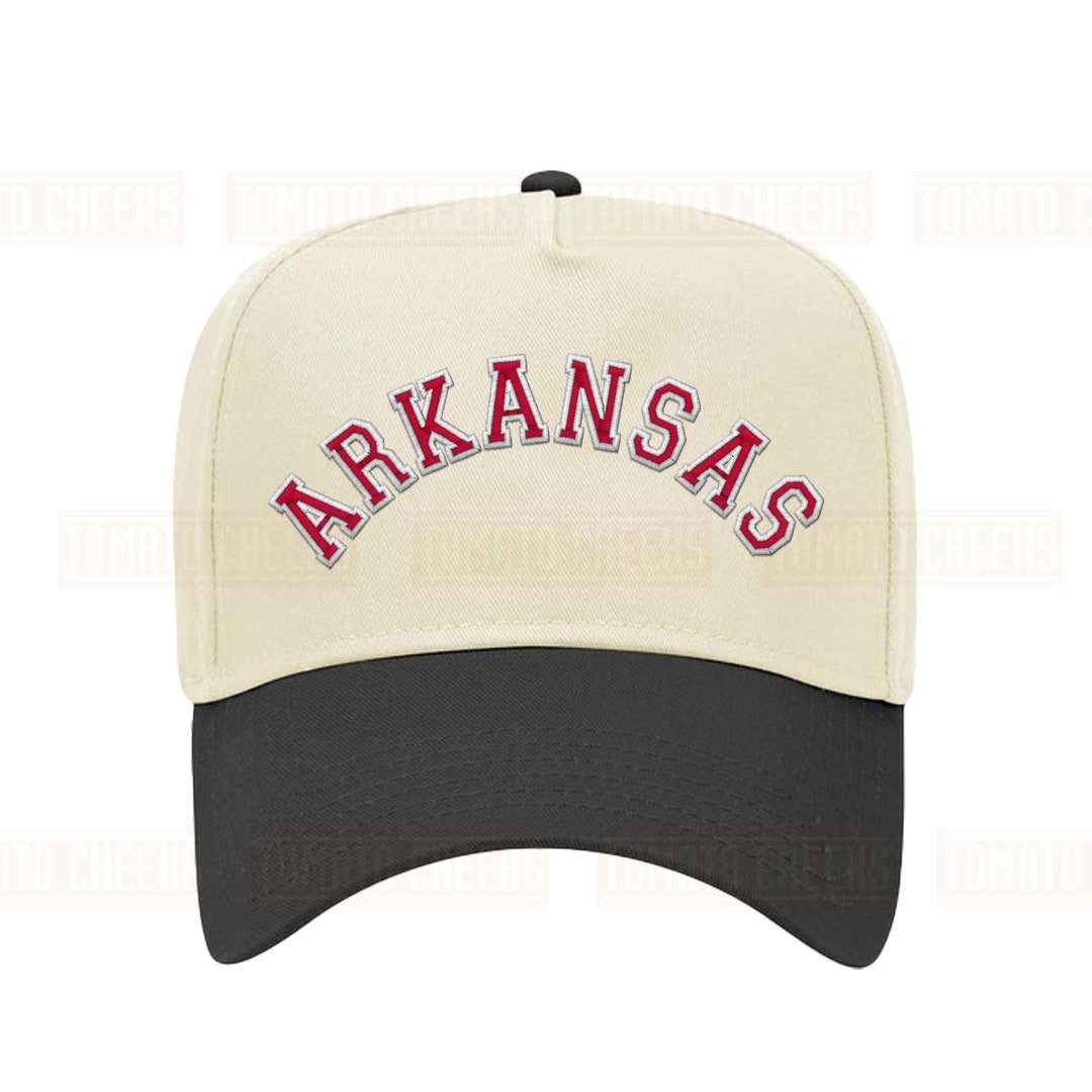 Arkansas Two Tone Hat Custom University Cap State Retro Block Snapback ...