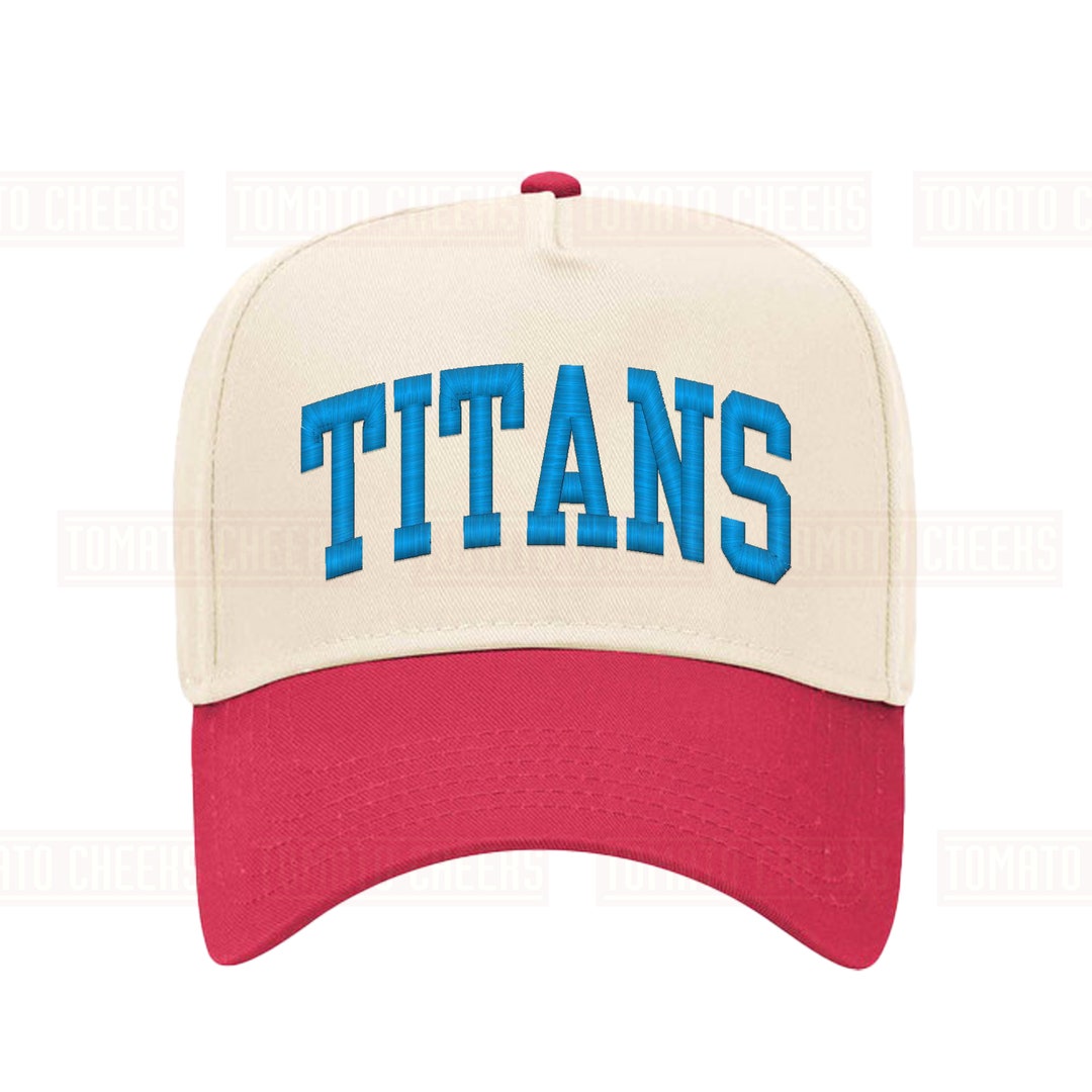 Custom Titans Hat - Personalized Retro Arched Block Snapback Cap - Fast ...
