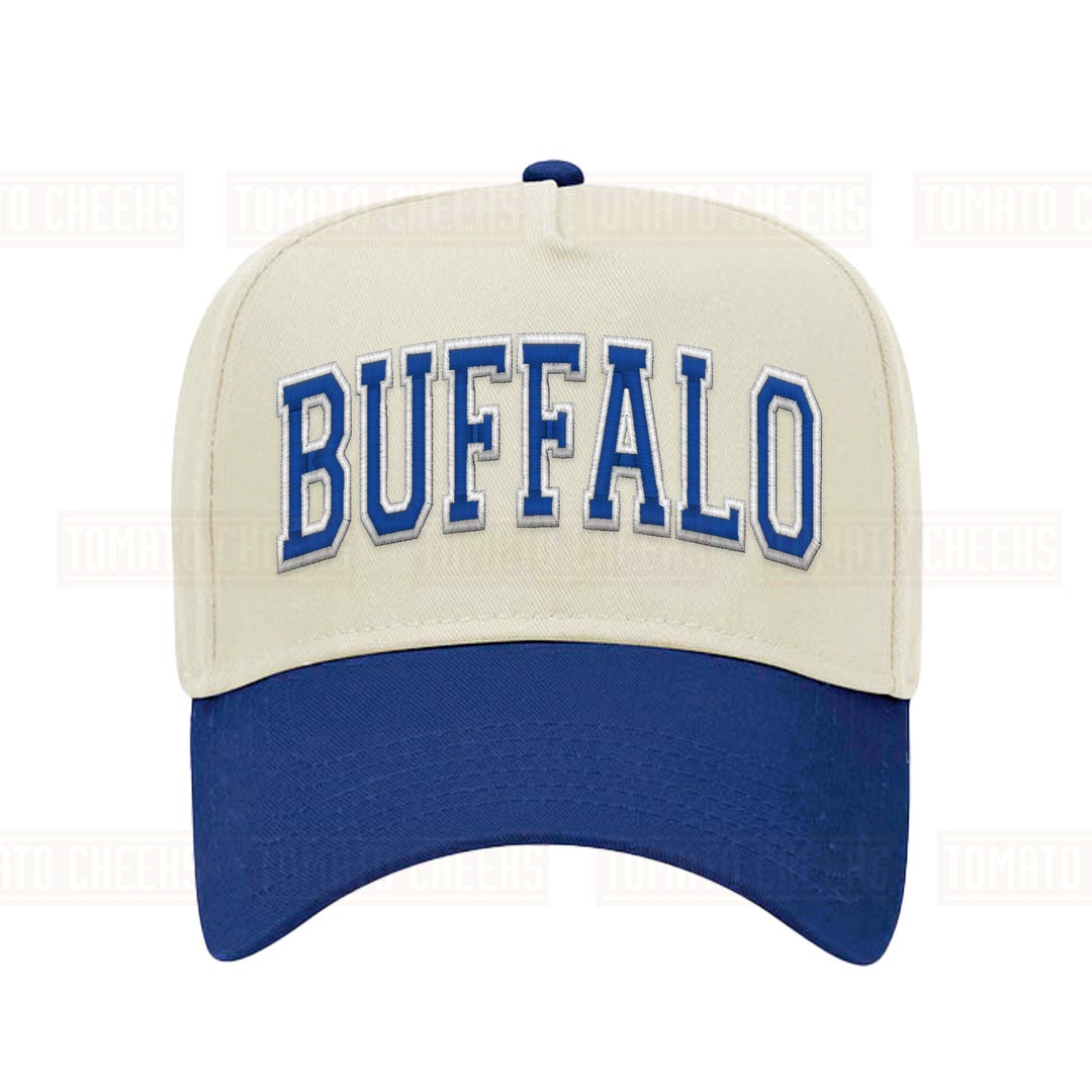 Custom BUFFALO Embroidered Baseball Hat - Personalized Retro Arched ...