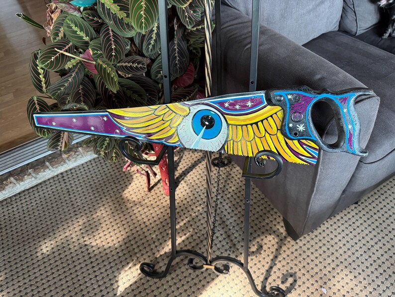 Vintage Hand Saw | Repurposed Garage Art Shop Mancave Woodshop Upcycled ...