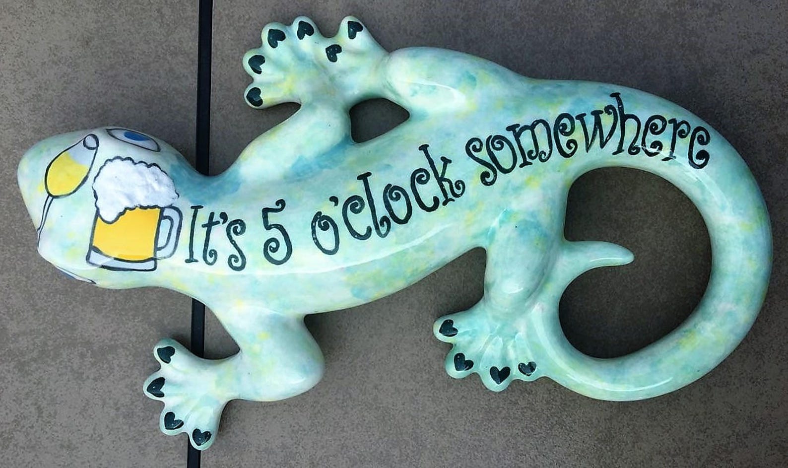 Custom Painted Ceramic Gecko - Etsy