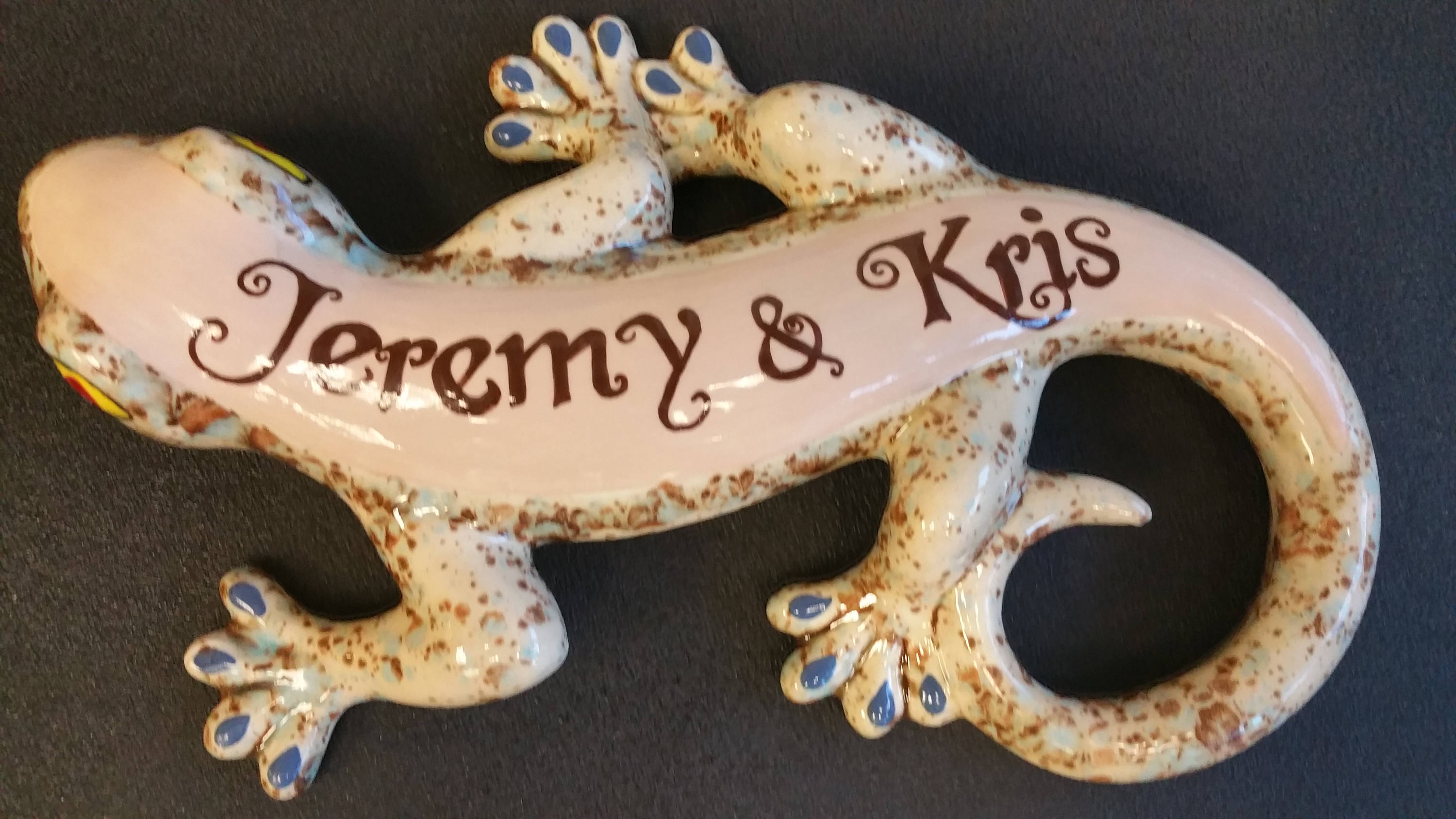 Custom Painted Ceramic Gecko - Etsy