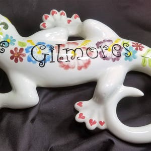 Custom Painted Ceramic Gecko - Etsy