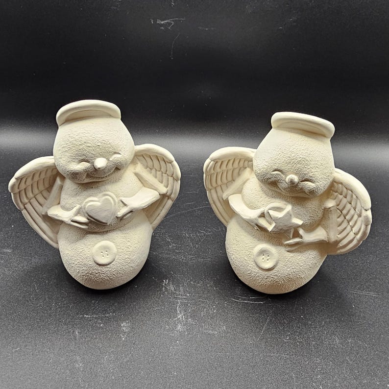 12 Piece Ceramic Bisque Snowman Nativity Scene - Etsy