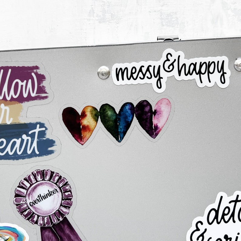 Clear Vinyl 3 Hearts Sticker - Etsy