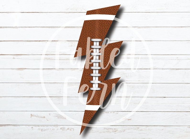 Football Lightning Bolt Png Fall Football Png Sublimation - Etsy