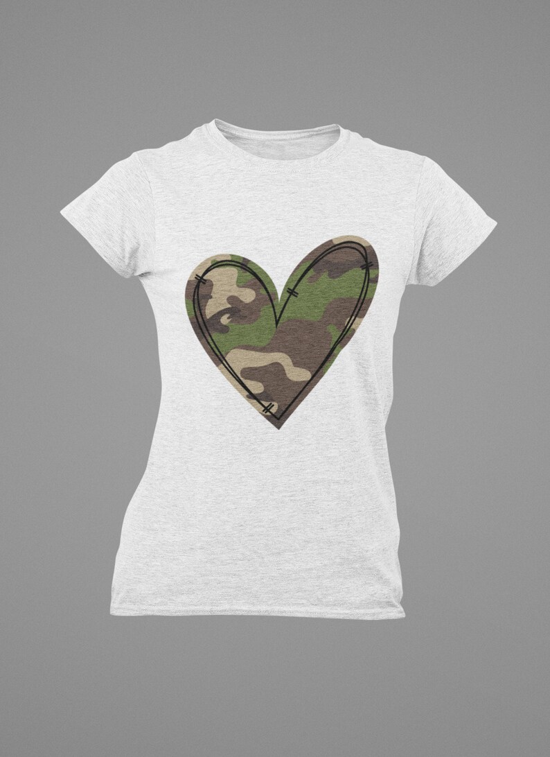 Camo Heart PNG Sublimation Camouflage Hearts Png Files - Etsy