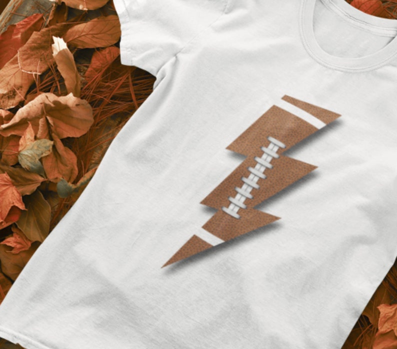 Football Lightning Bolt Png Fall Football Png Sublimation - Etsy