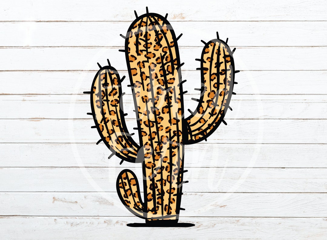 Cheetah Print Cactus PNG Cactus and Succulent Lovers Leopard Print ...