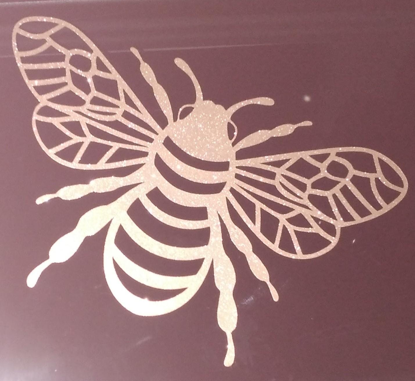 Bee Car Decal, Glittery Car Sticker, Bling for Your Car, Metallic ...