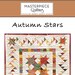 Autumn Stars Quilt Pattern PDF Digital Download Scrappy Fall Throw Home ...