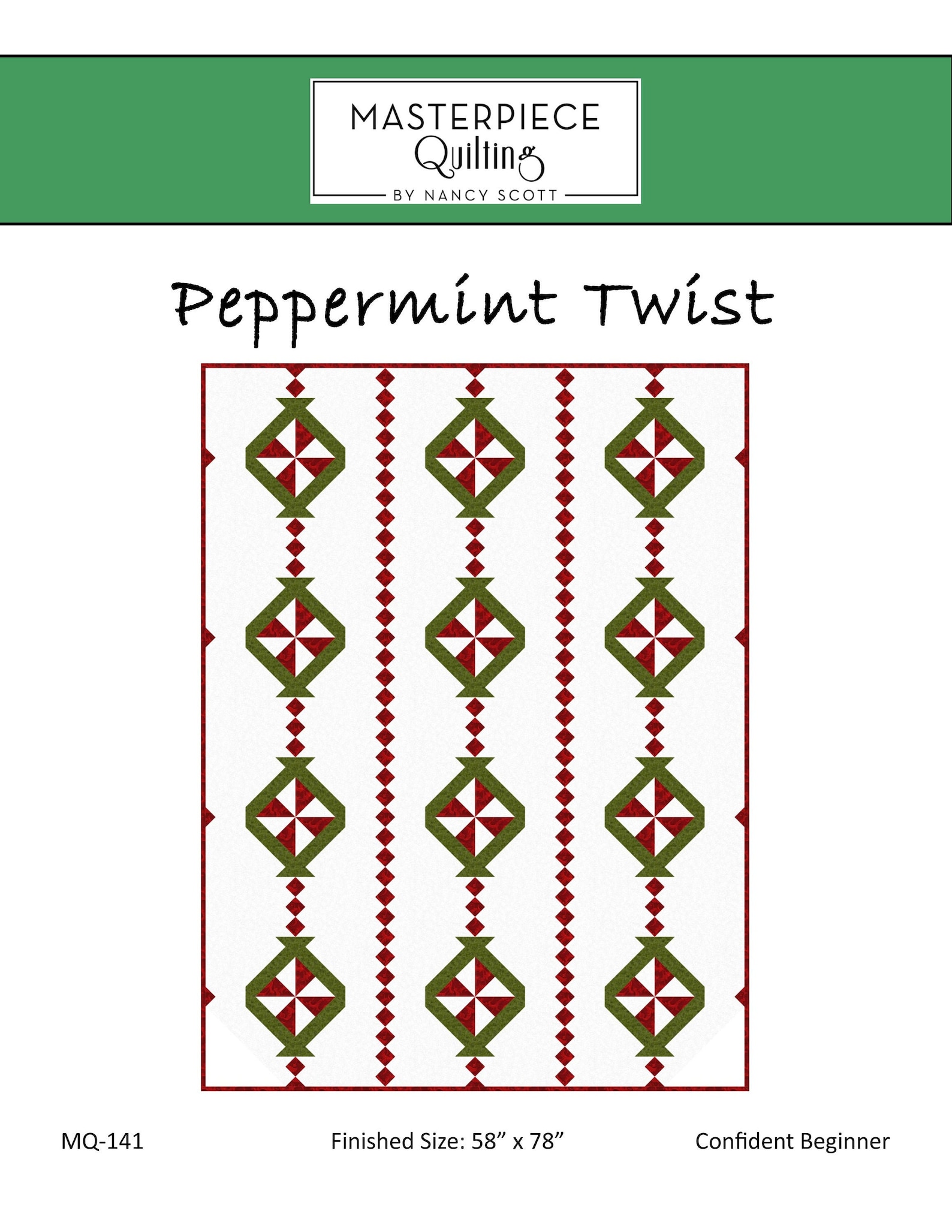 Quilt Pattern Peppermint Twist Quilt Christmas Throw PDF Digital ...