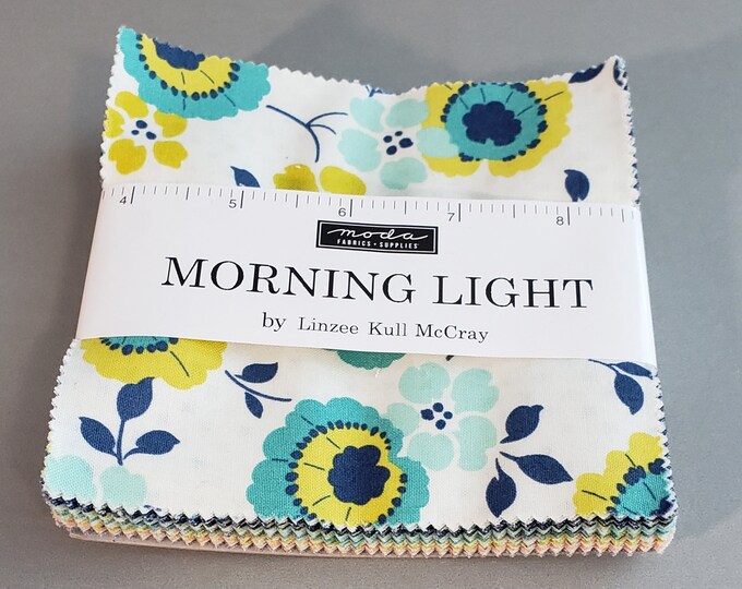 Moda 5 Precut Charm Pack Morning Light Linzee Mccray Quilting Fabric - Etsy