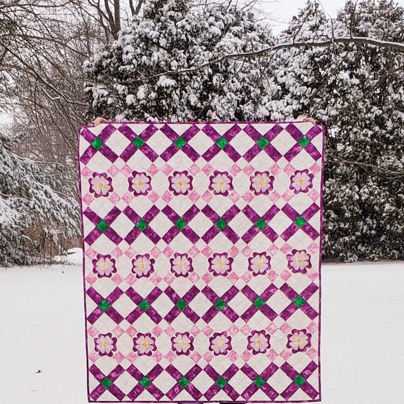 Petal Power Quilt Pattern PDF Digital Download Modern Applique - Etsy