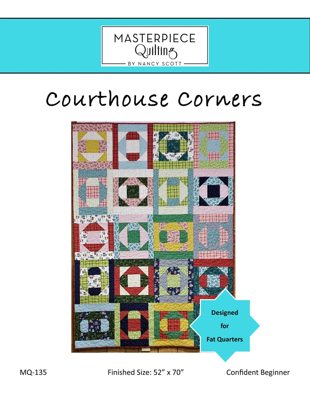 Courthouse Corners Quilt Pattern - PDF Download - Etsy