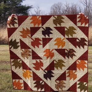 Free Falling Quilt Pattern PDF Download Autumn Fall Quilted Decor - Etsy