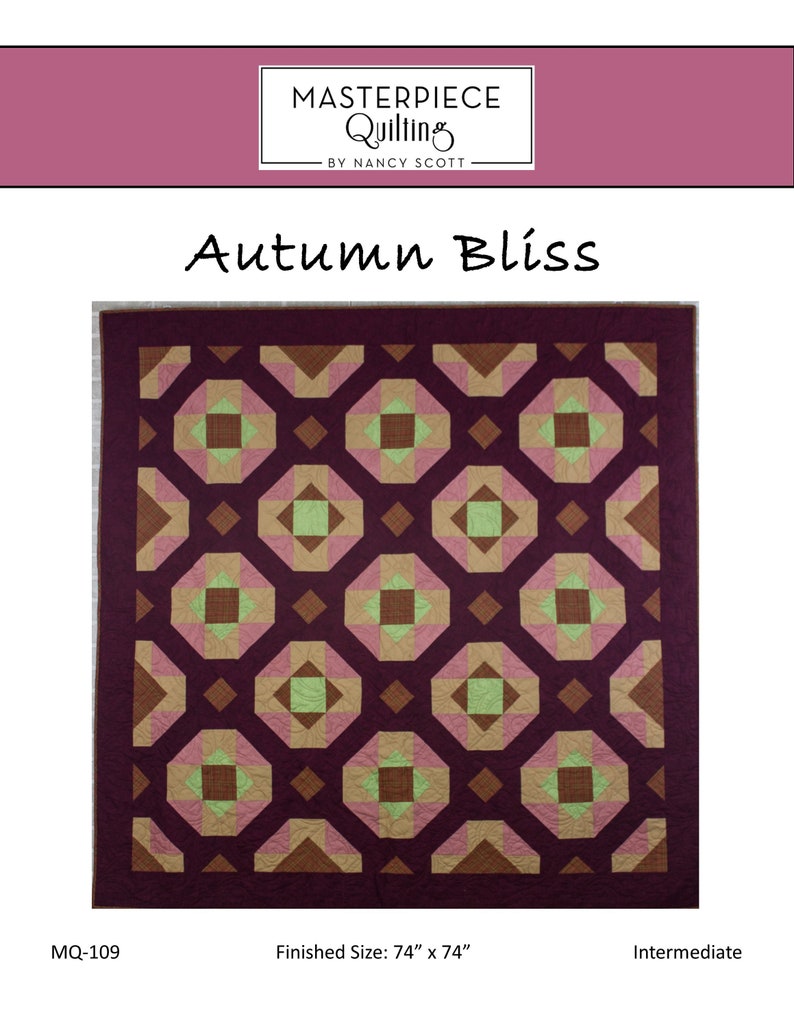 Autumn Bliss Quilt Pattern PDF Download - Etsy