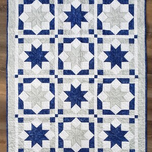 Star Light, Star Bright Quilt Pattern PDF Winter Quilted Decor Throw - Etsy
