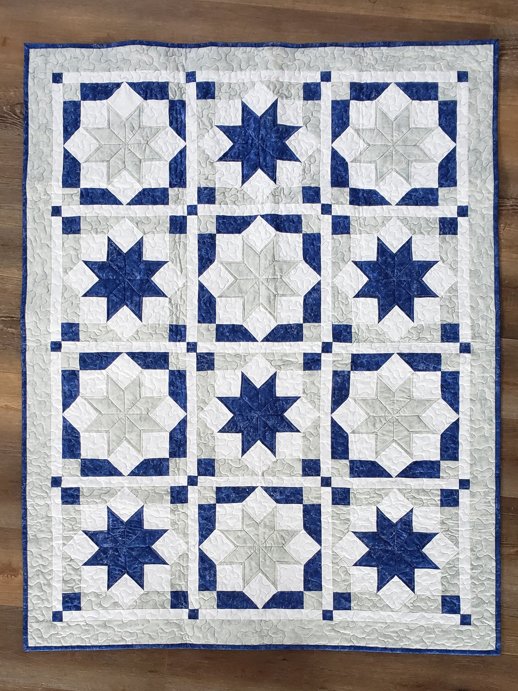 Star Light Star Bright Quilt Pattern PDF Winter Quilted Decor - Etsy