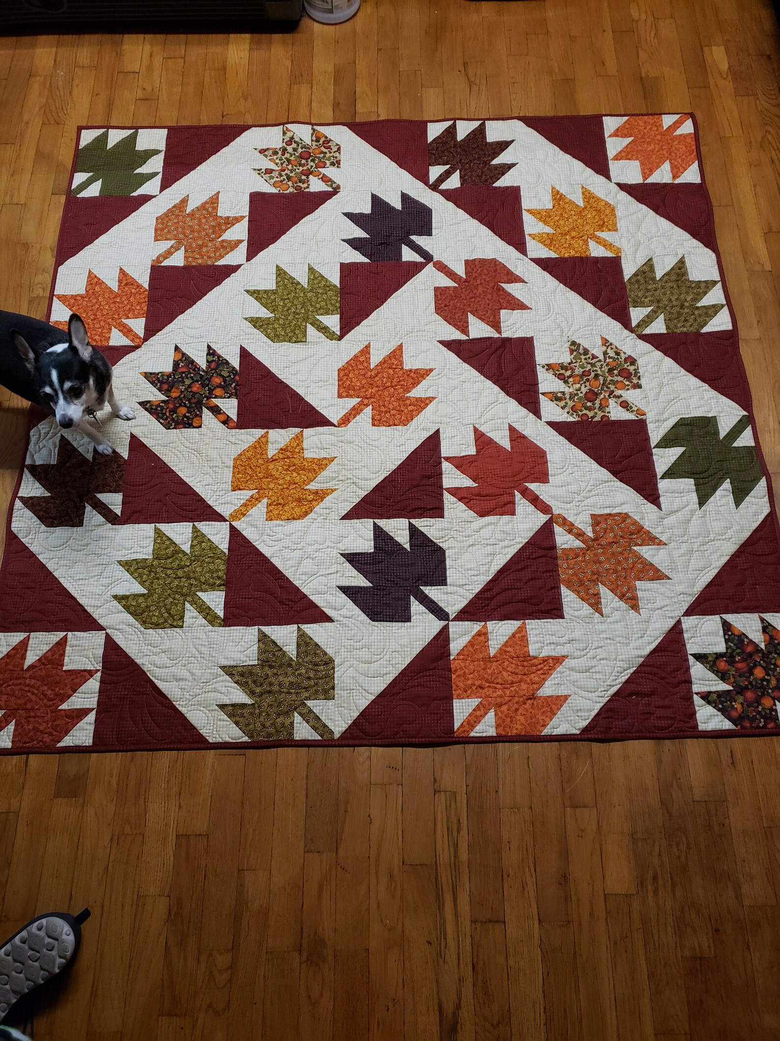 Free Falling Quilt Pattern PDF Download Autumn Fall Quilted Decor - Etsy