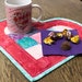 Happy Heart Mug Rug Quilt Pattern PDF Digital Download Valentines Gift ...