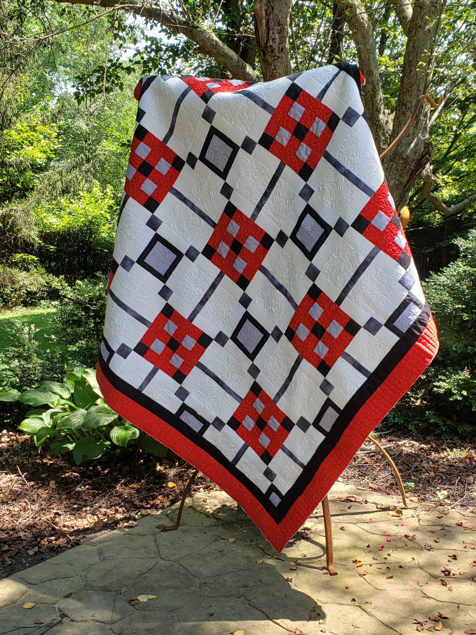 Gridlock PDF Digital Quilt Pattern Modern Contemporary Beginner Quilt ...