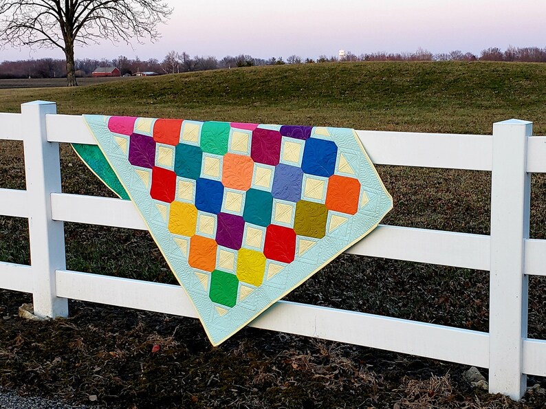 Snowbound Quilt Kit Throw Size Modern Solid Quilted Decor - Etsy
