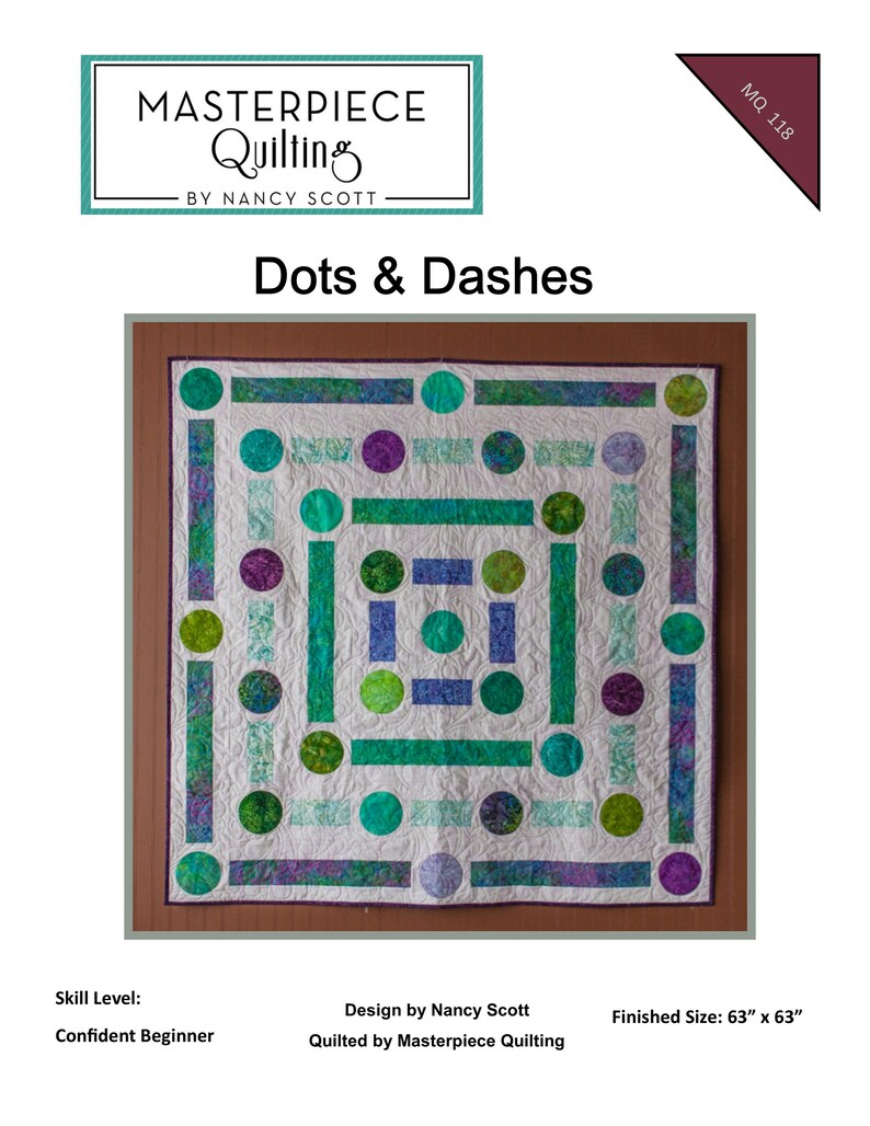 Dots & Dashes Quilt Pattern - PDF Download - Etsy