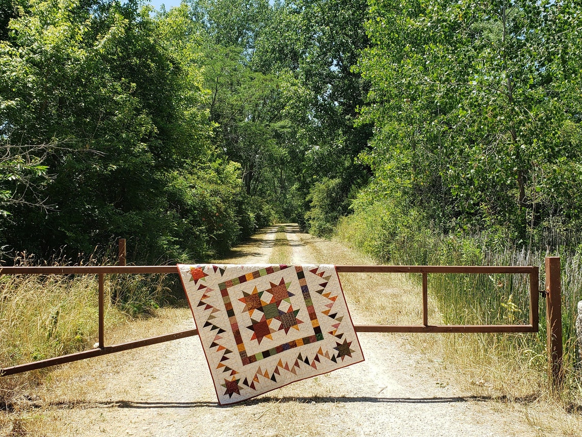 Autumn Stars Quilt Pattern PDF Digital Download Scrappy Fall - Etsy