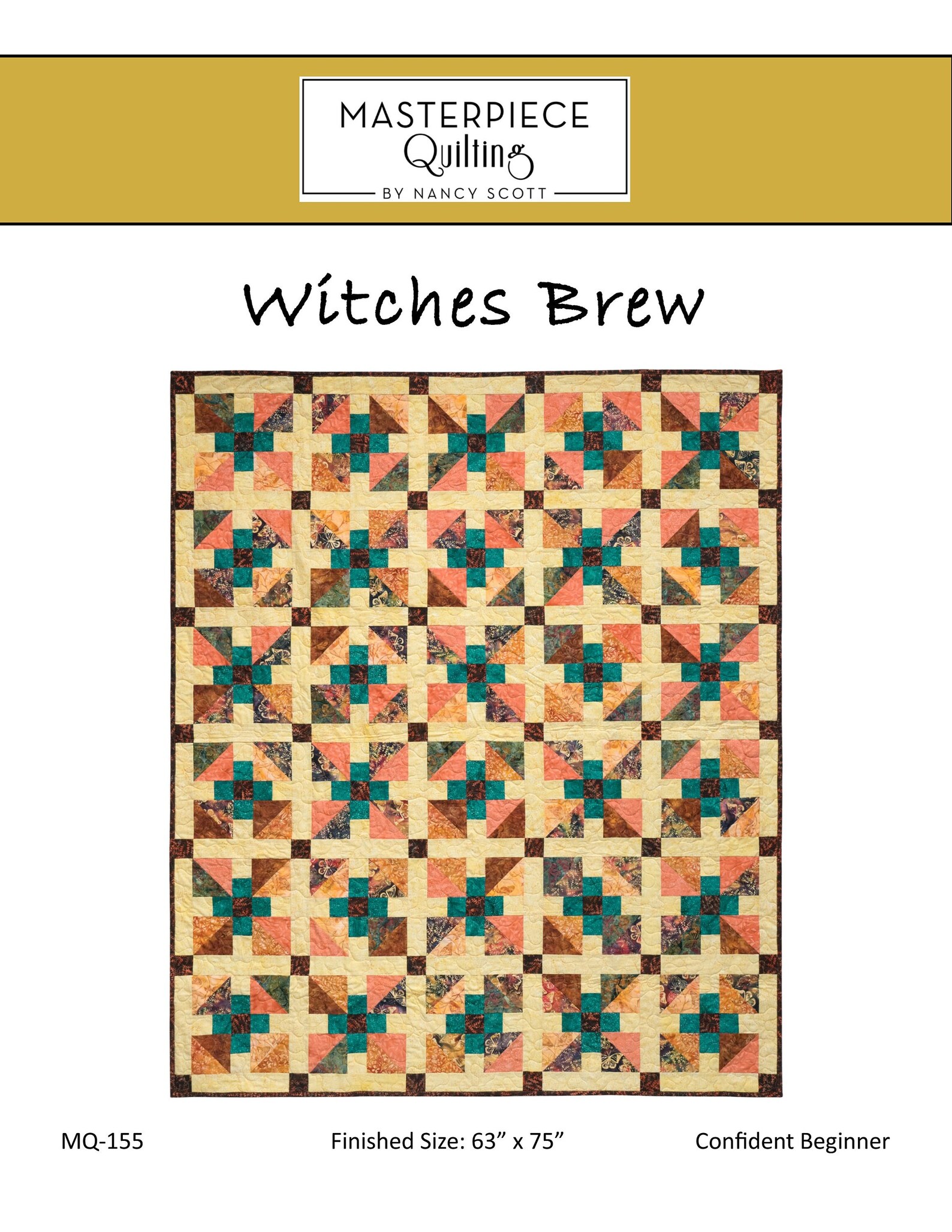Witches Brew Quilt Pattern PDF Digital Download Fall Autumn Batik ...