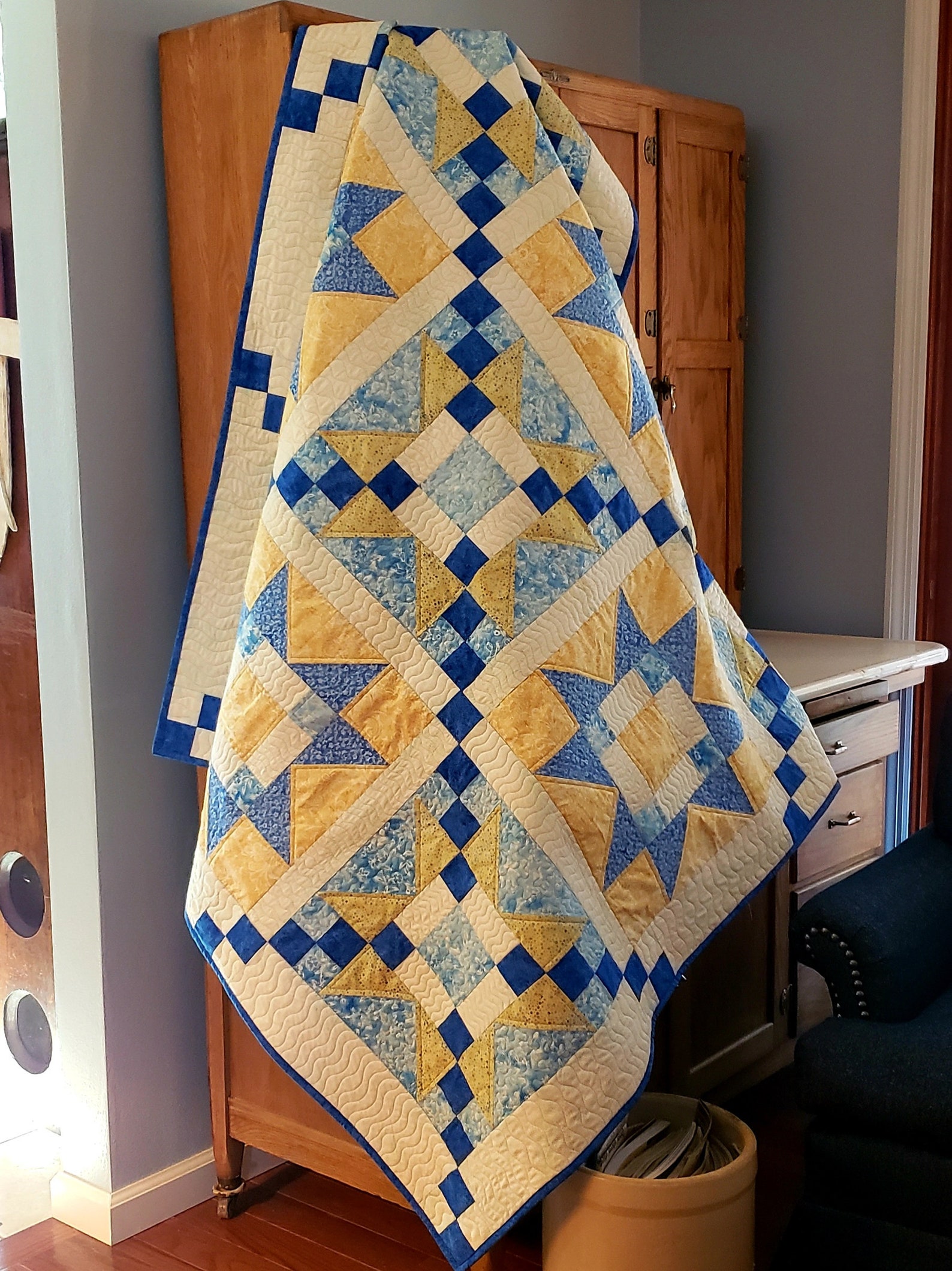 Tulip Stars Quilt Pattern PDF Print Pattern Spring Home Decor | Etsy