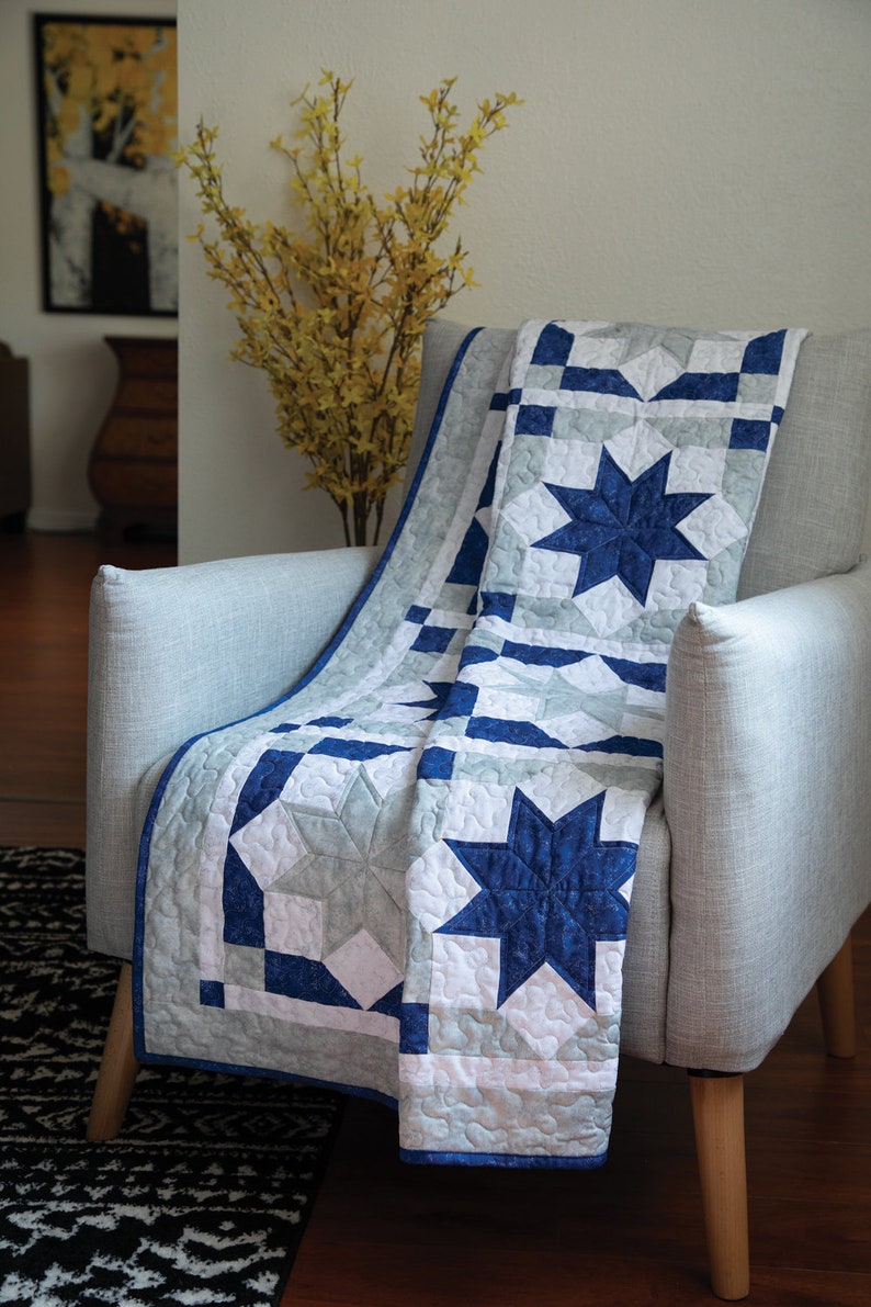 Star Light Star Bright Quilt Pattern PDF Winter Quilted Decor - Etsy