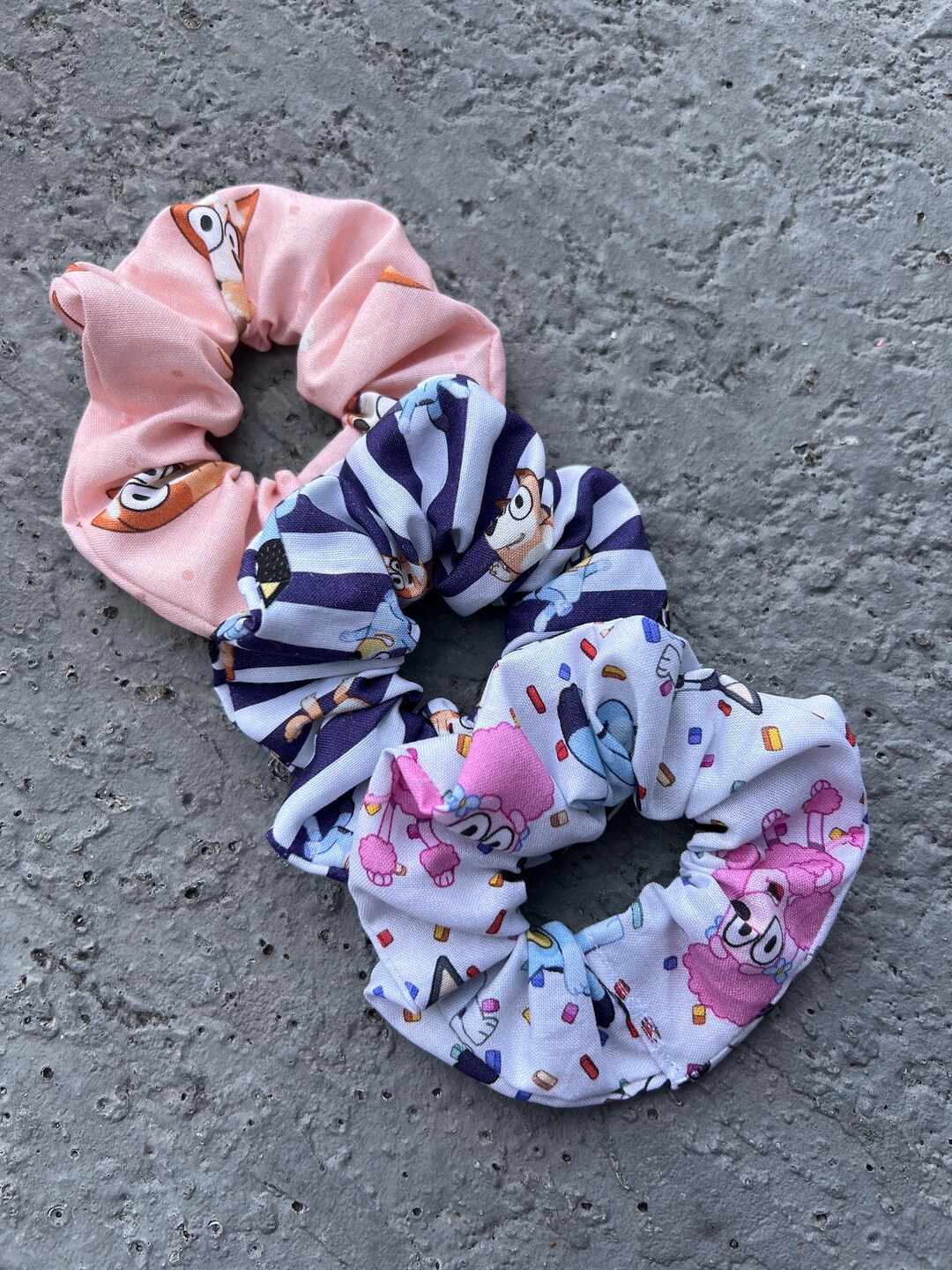 Bluey Scrunchie Hair Tie Toddler Gift - Etsy