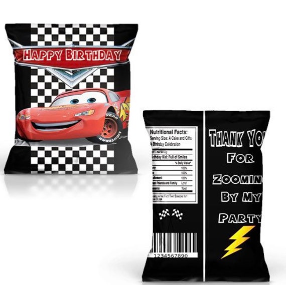 Cars Chip Bags Digital Only | Etsy