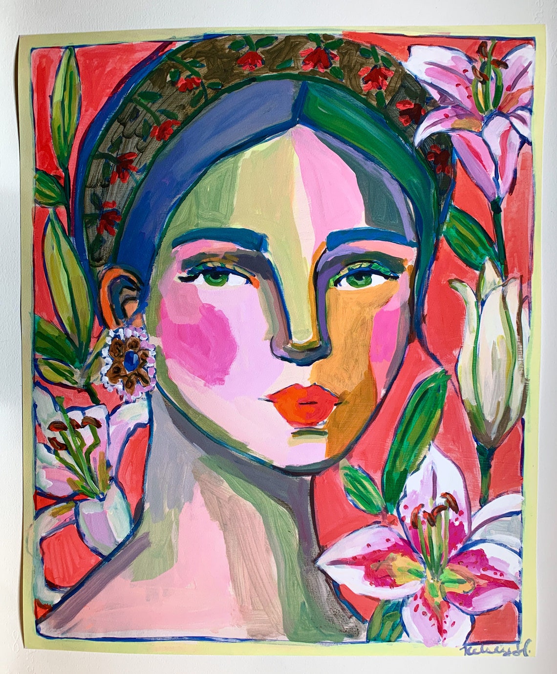 Lily Lady-20x24" PRINT - Etsy