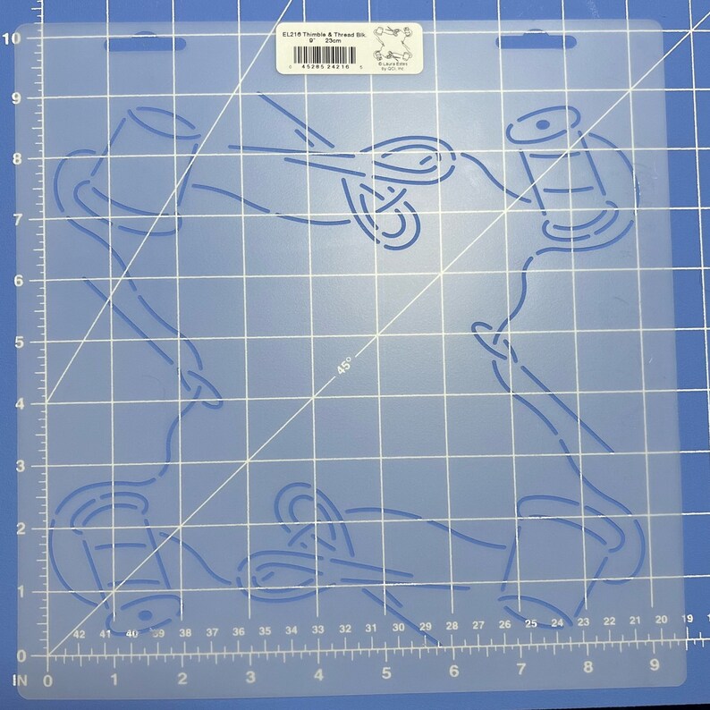 Thimble & Thread Block Quilting Stencil EL216 - Etsy