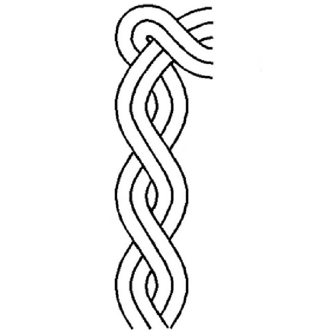 3.5 Cable Border With Corner Quilting Stencil 0377 - Etsy