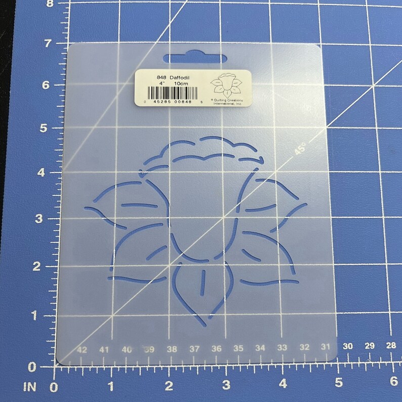 Daffodil 4" Quilting Stencil - 0848 - Etsy