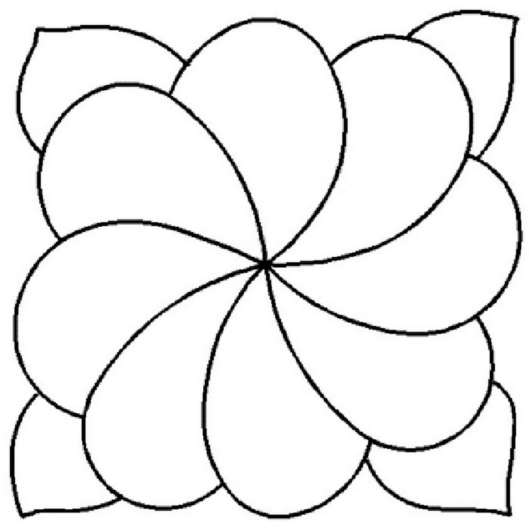 3.75" Flower Quilting Stencil - MO37 - Etsy