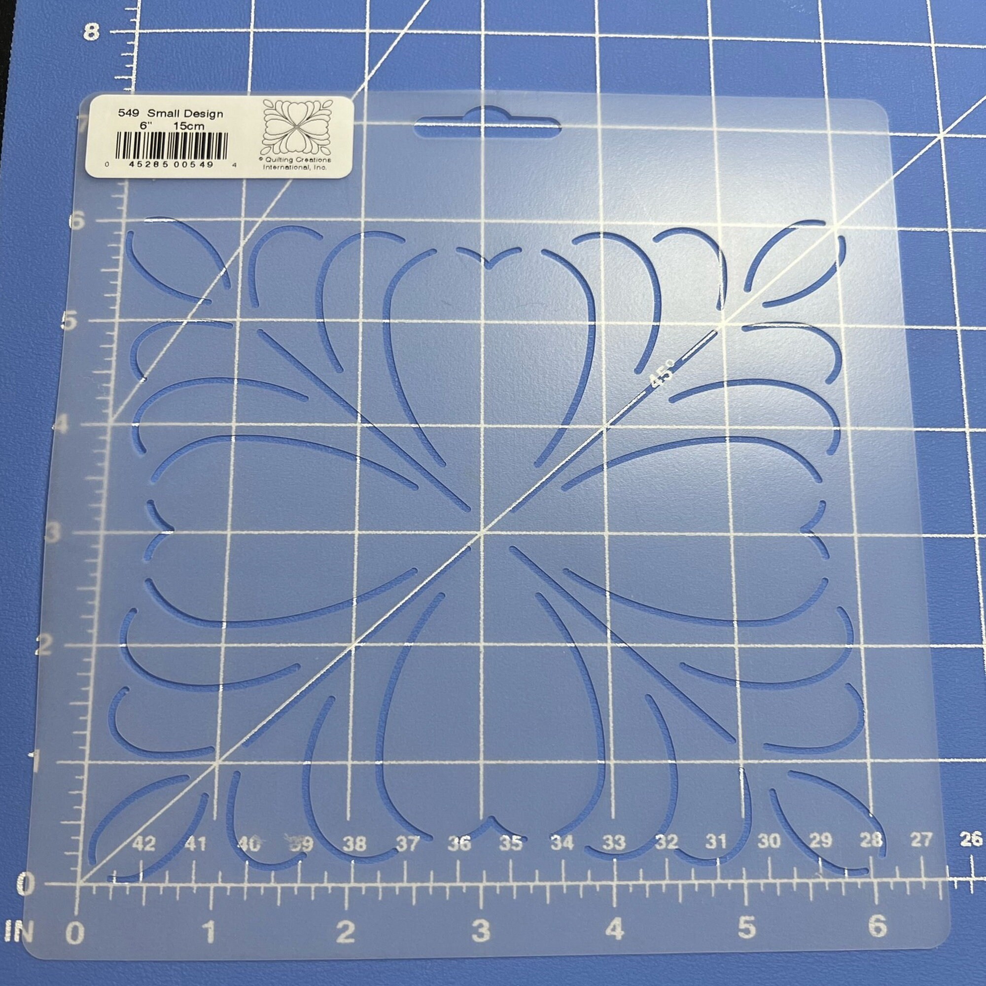 Feather Square Block Design 6" Quilting Stencil - 0549 - Etsy