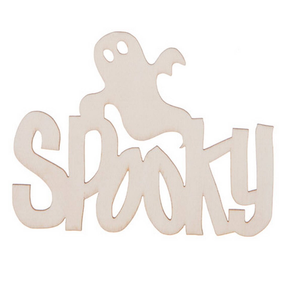 Halloween Spooky Wood Cutout - Unfinished - 5 X 4 Inches 30008095 - Etsy