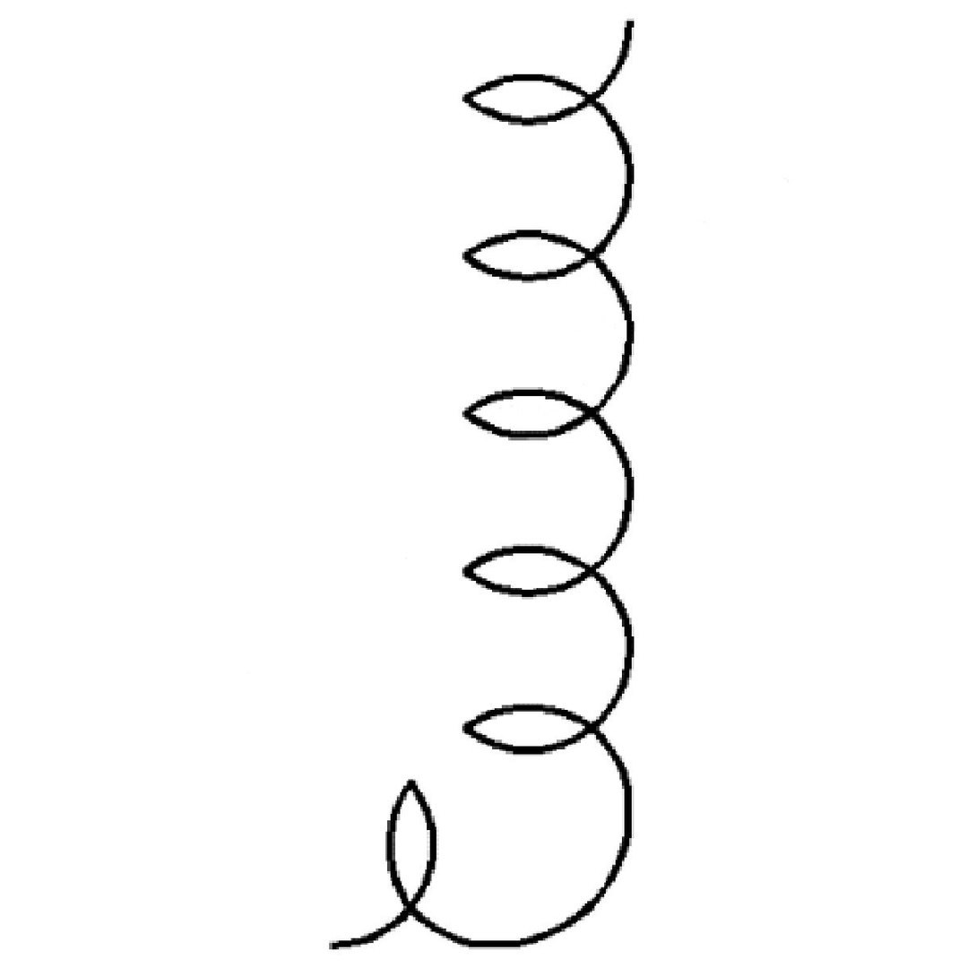 2" Loop Border & Corner Quilting Stencil - 0107 - Etsy