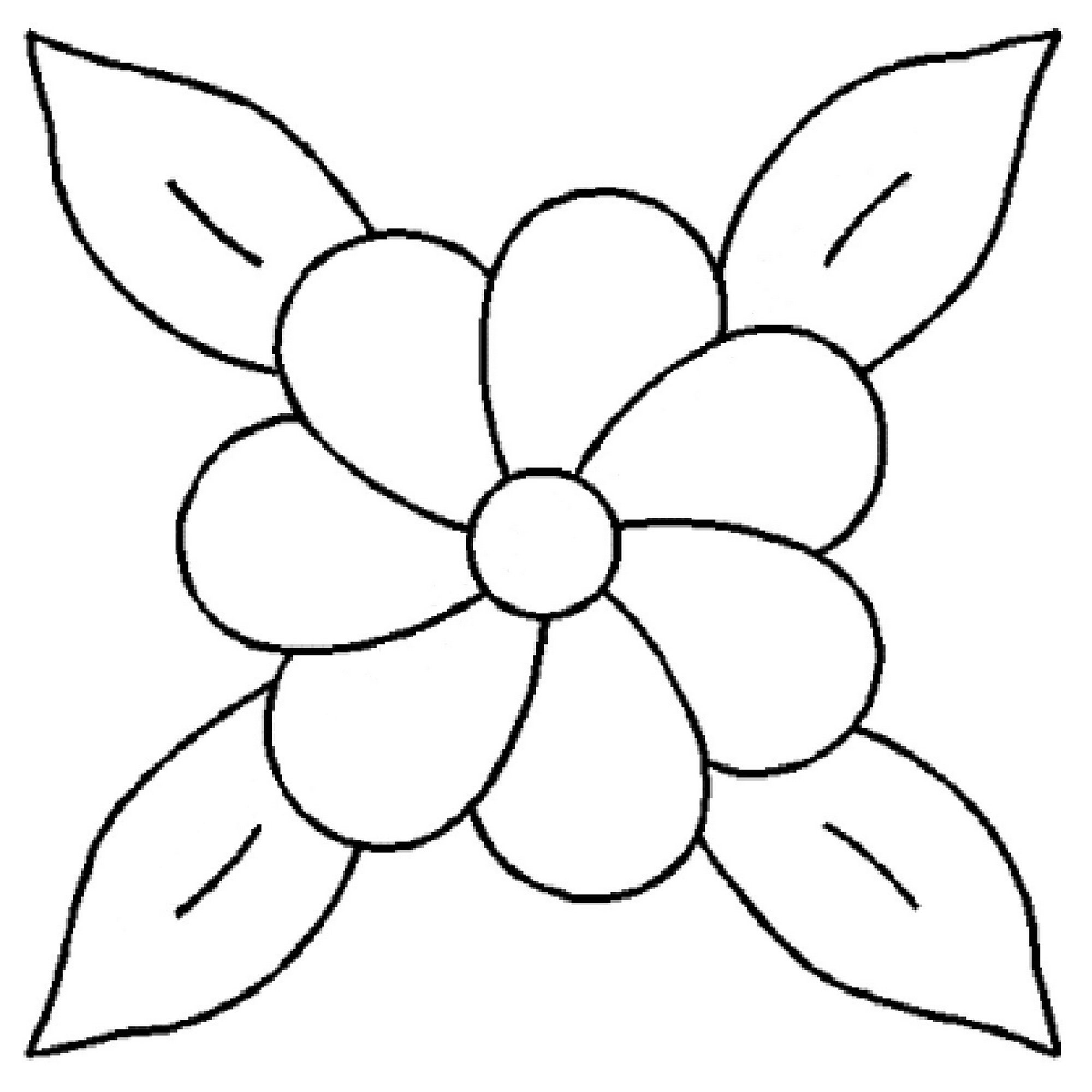 6" Flower Quilting Stencil - 395 - Etsy