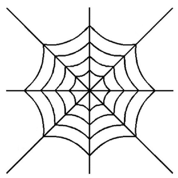 Spider Web Quilting Stencil - Etsy