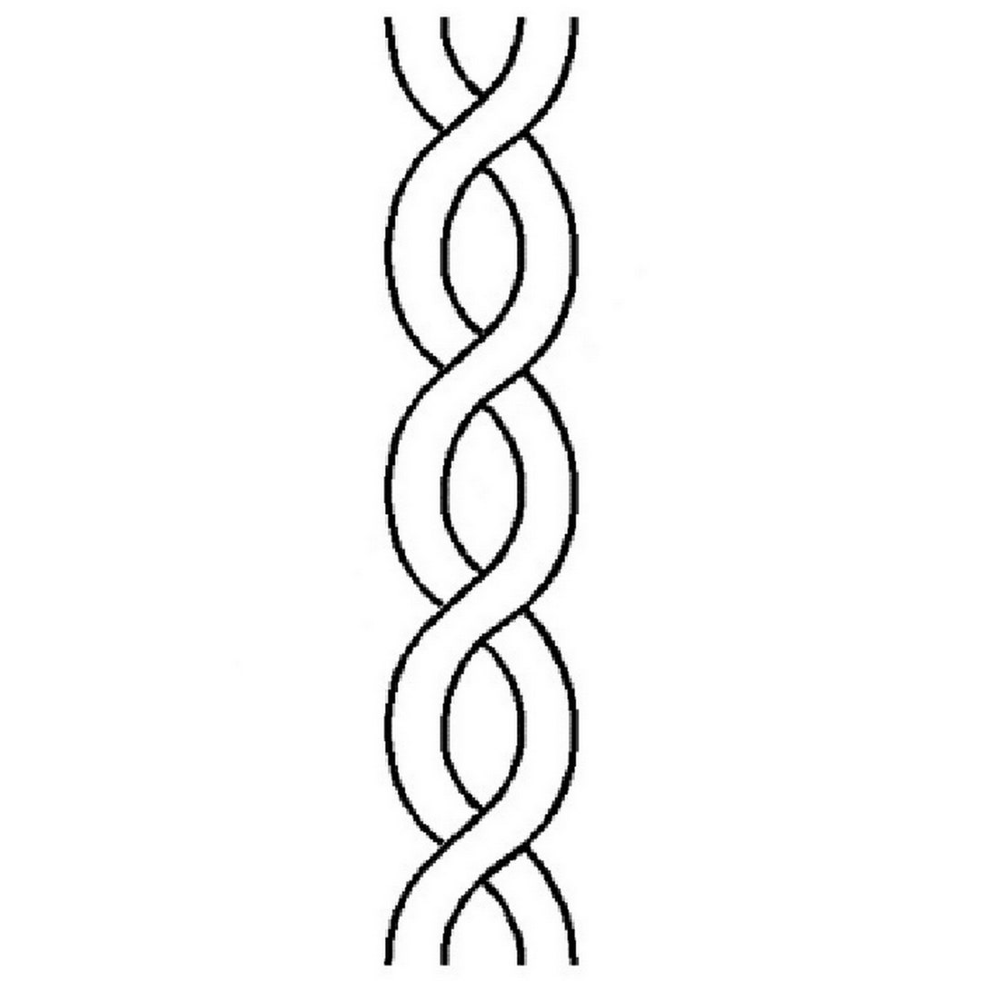 2" Cable Border Quilting Stencil - NS38 - Etsy