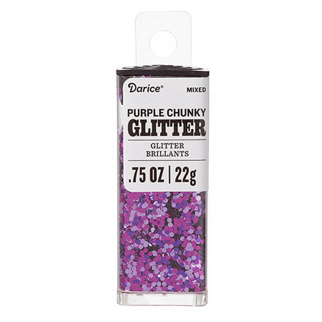 Darice Chunky Glitter: Purple, 0.75 Ounces - 30054275 - Etsy
