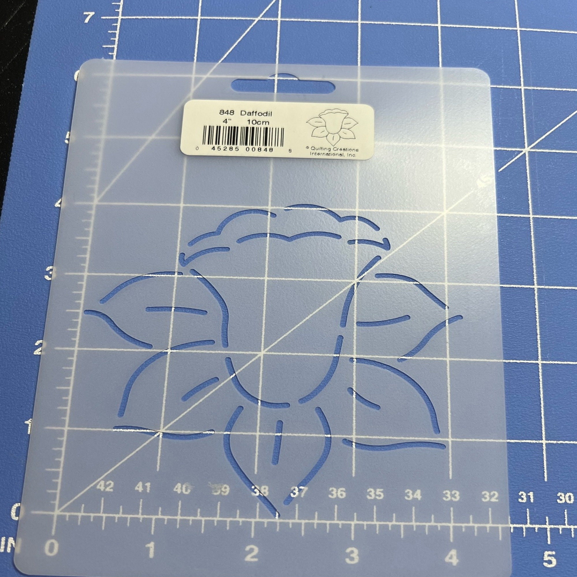 Daffodil 4" Quilting Stencil - 0848 - Etsy