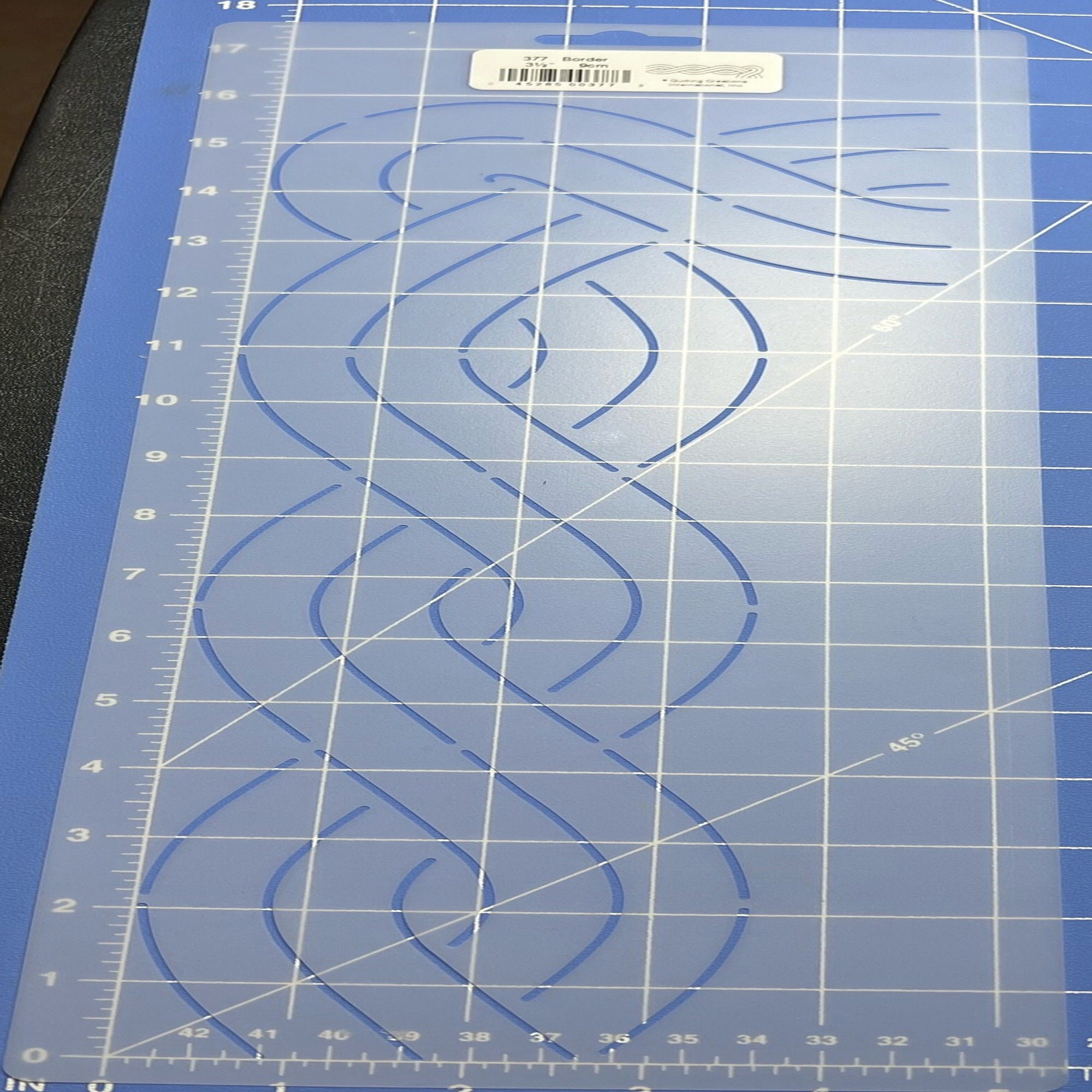 3.5 Cable Border With Corner Quilting Stencil 0377 - Etsy