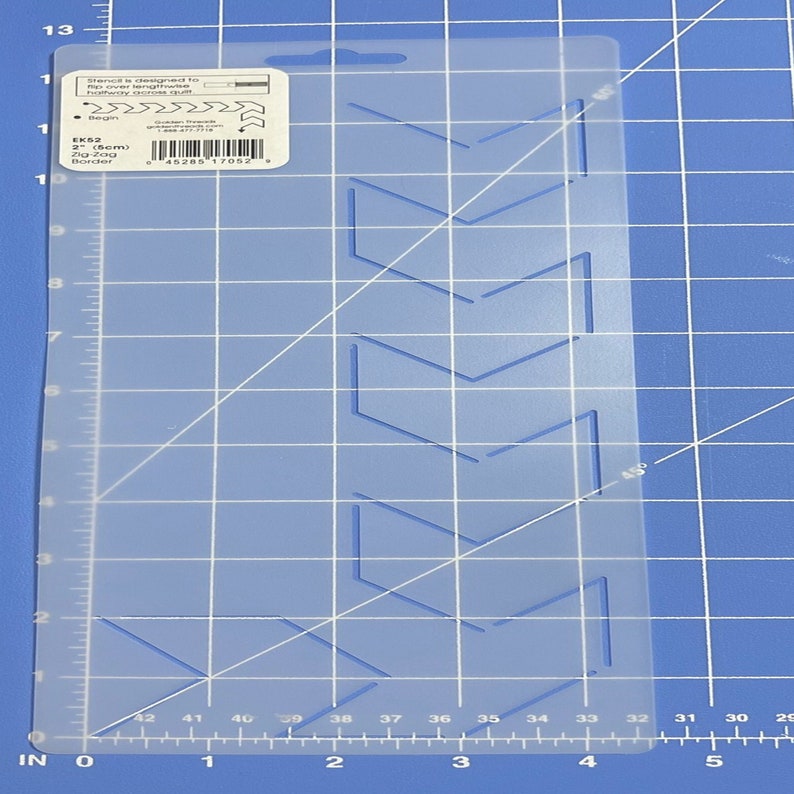 2 Zig Zag Quilting Stencil SK52 - Etsy