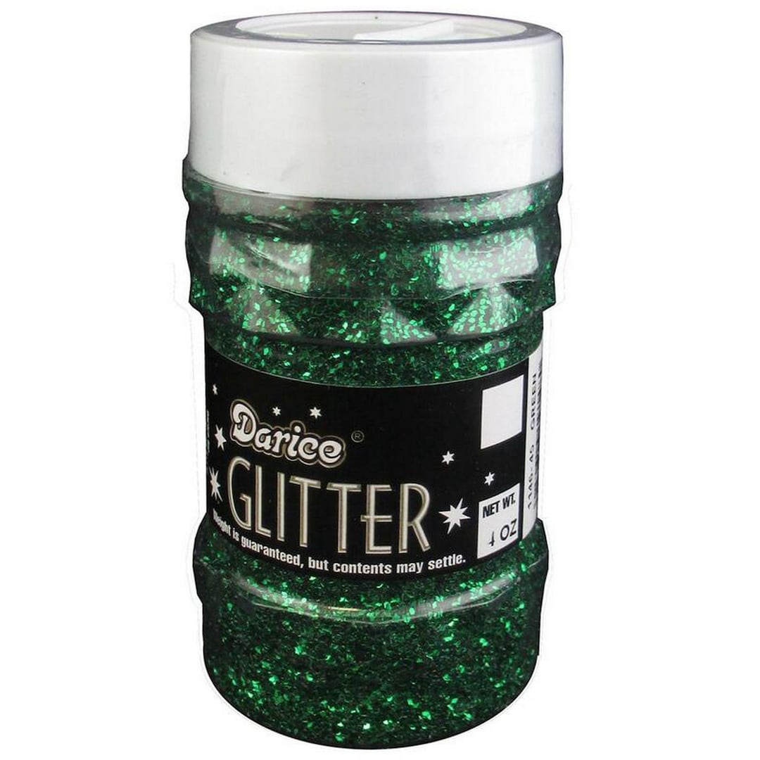 Darice Craft Glitter Green in Shaker Top Jar - 4 Ounces - 1146-45 - Etsy